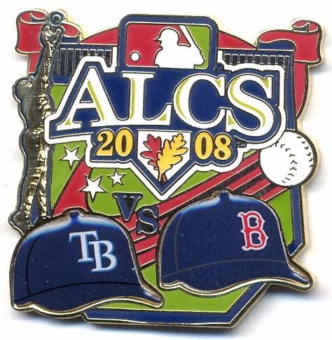 2008 ALCS pin Red Sox vs Rays