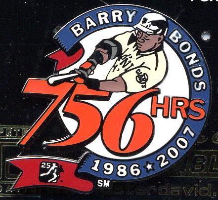 Barry Bonds 756 Stadium Pin