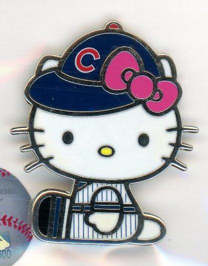 Cubs Hello Kitty "Sitting" pin