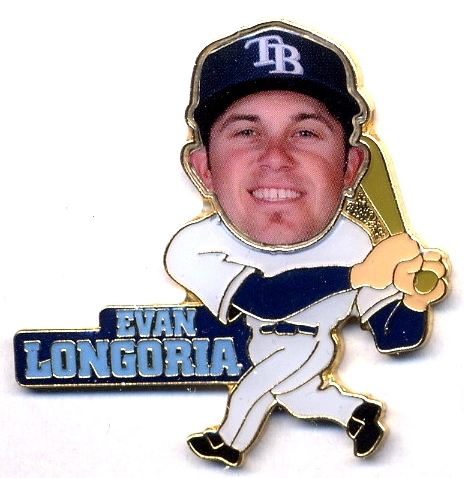 Rays Evan Longoria Big Head pin